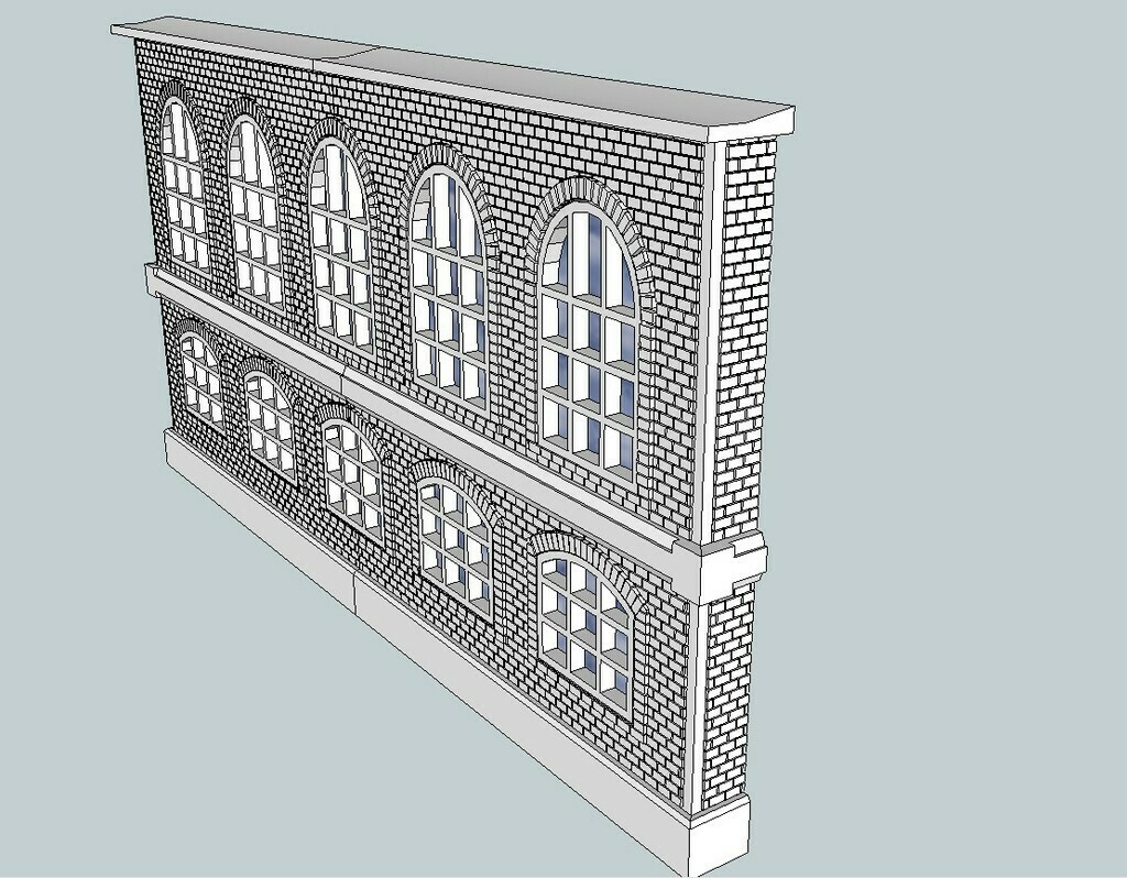 Free 3D file HO Scale Background Building Factory One 🏗️・Model to ...