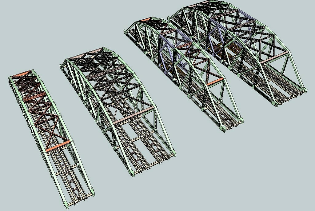Fichier 3D gratuit Grand pont à l'échelle HO, petites imprimantes 🏘️ ...