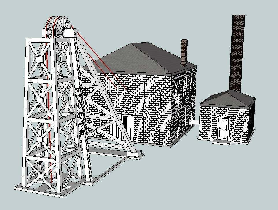 Free STL file HO Scale Coal Pit Head 🏛️・Design to download and 3D print ...