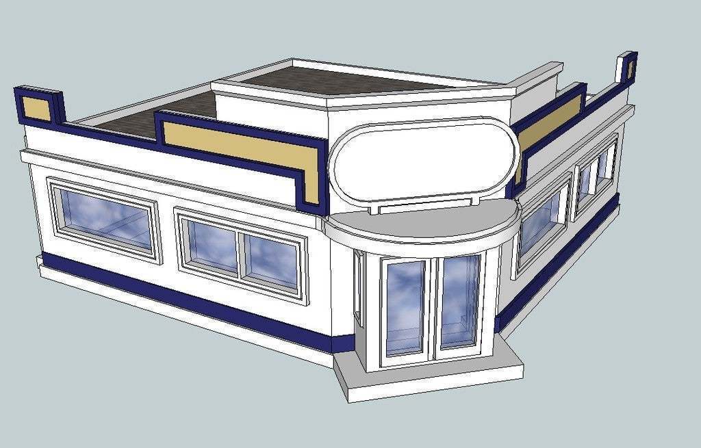 Free STL file HO Scale Diner 🏛️・Design to download and 3D print・Cults
