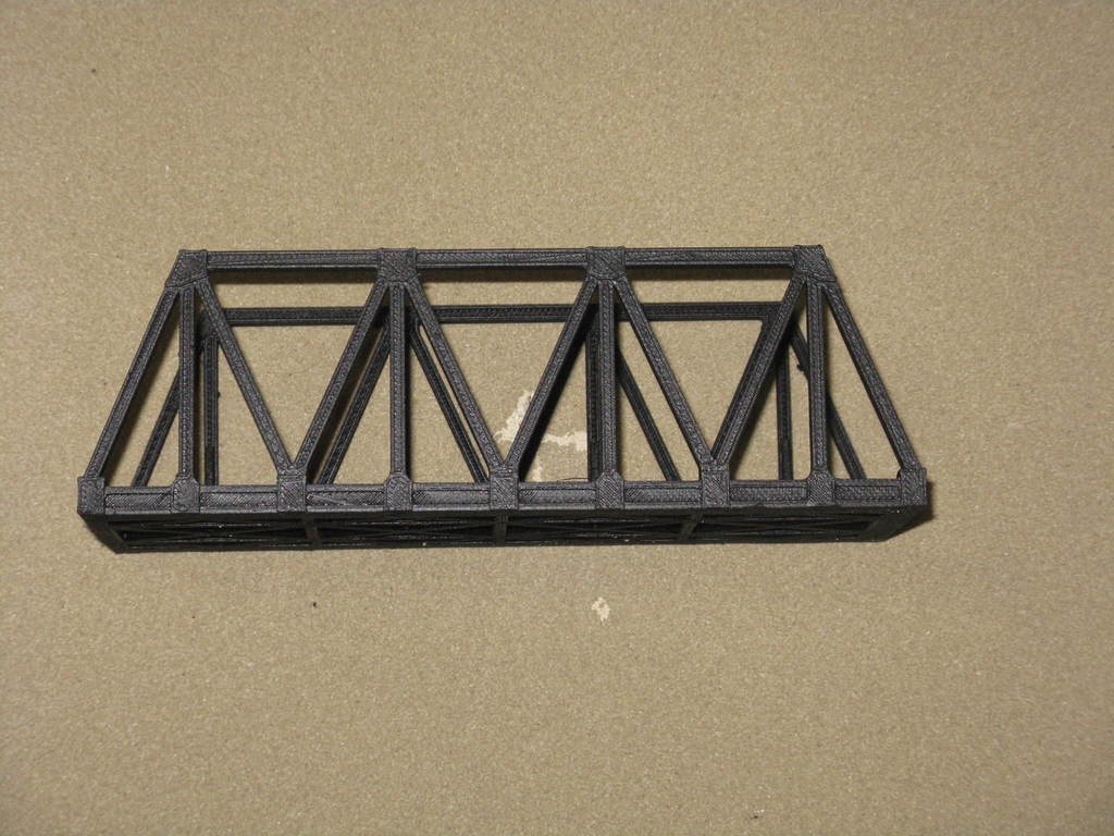 Free STL file HO Scale Warren Truss Bridge 7.5 Inches・3D printing ...