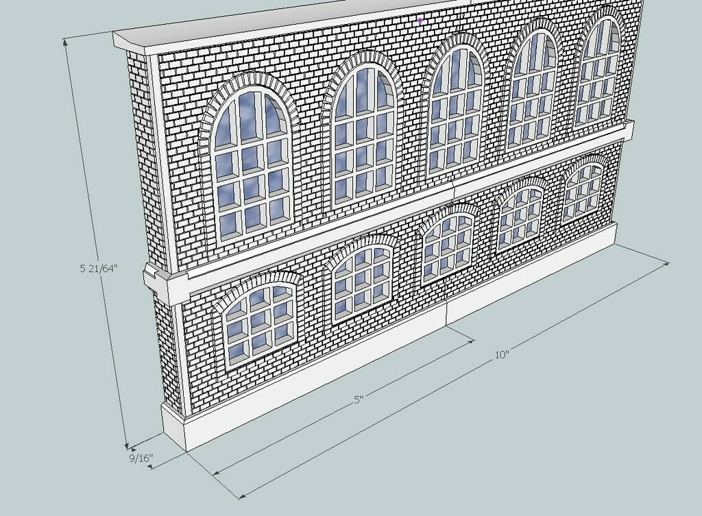 Archivo 3D gratis HO Scale Fondo Edificio Fábrica Uno 🏘️・Plan ...