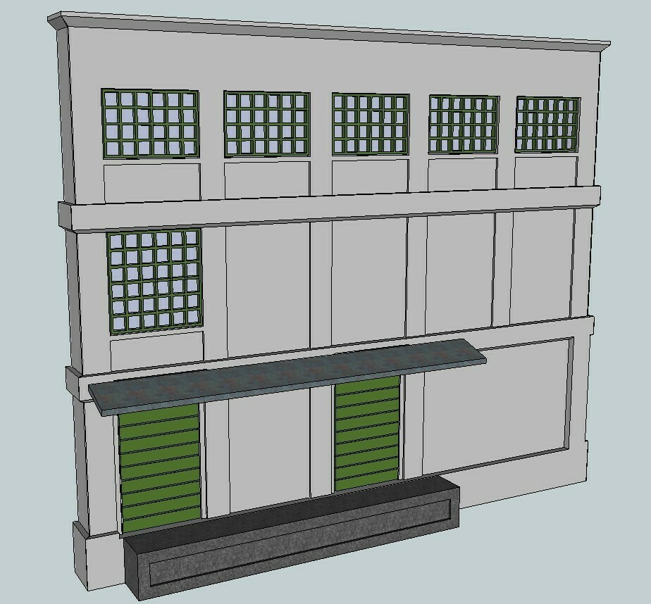 Free 3D file HO Scale Background Building Factory Two 🏗️・3D printable ...