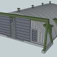 Download free STL file HO Scale Quonset Hut with Barn Doors • 3D ...
