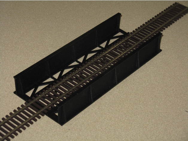 Free STL file HO Scale Straight Bridge 7.5 Inches・3D print design to ...