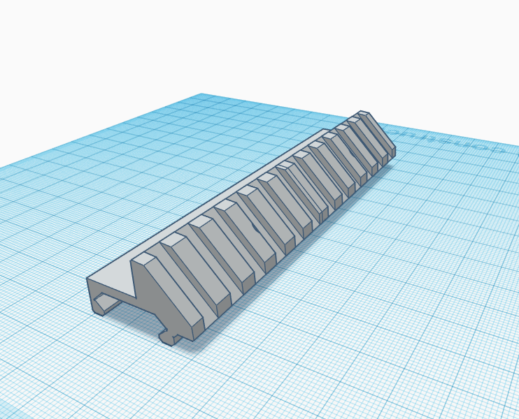 STL file Picattiny rail 45 degree・3D printable model to download・Cults