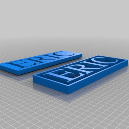 Download free STL file My Customized Very Simple Name Plate • 3D ...