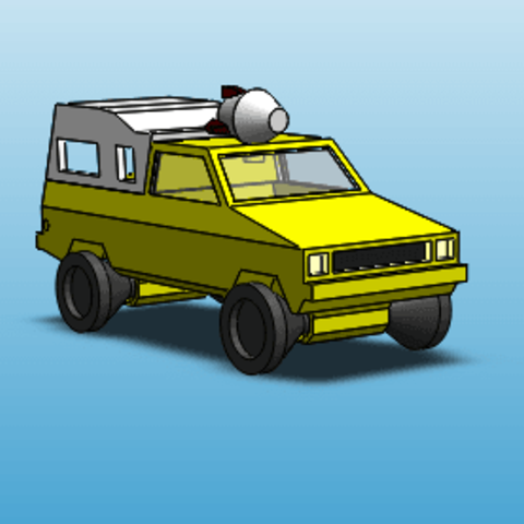 Download 3D printing models Low Poly Pizza planet Toyota ・ Cults