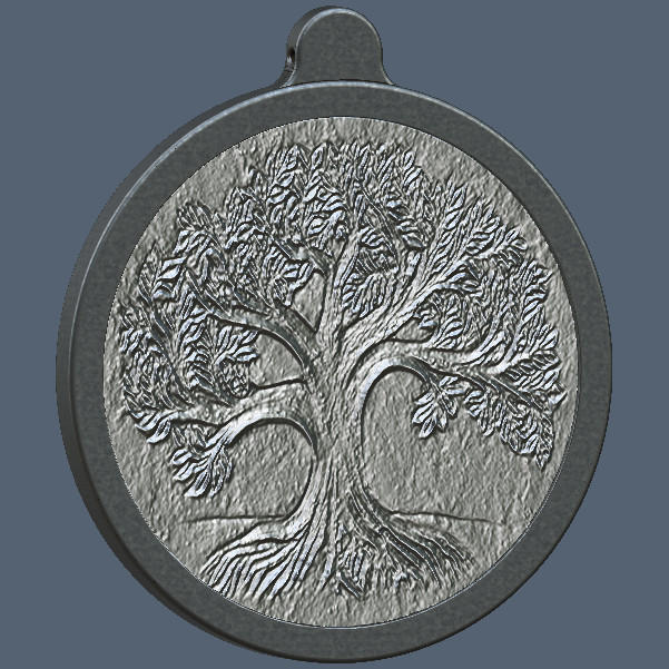 STL file Tree of life medallion・3D printable model to download・Cults