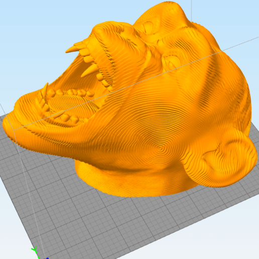 Download 3D printing templates Monkey head (wood texture) ・ Cults