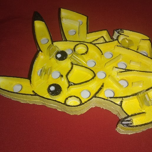 Download 3D printing templates CUSTOM 3D PIKACHU MAZE ・ Cults