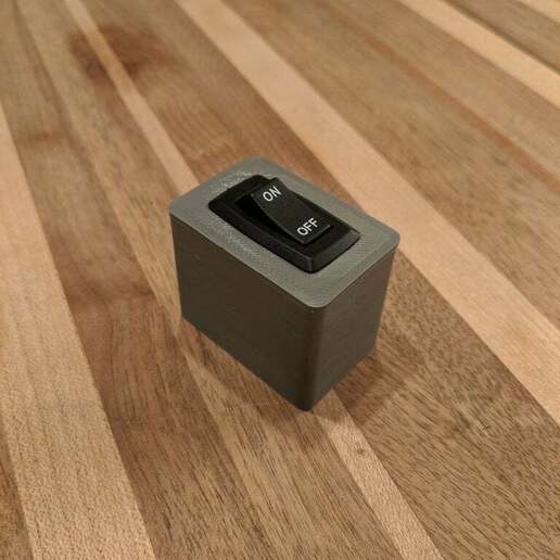 Download free STL file Rocker Switch Housing with T-Nut Fastener • 3D ...