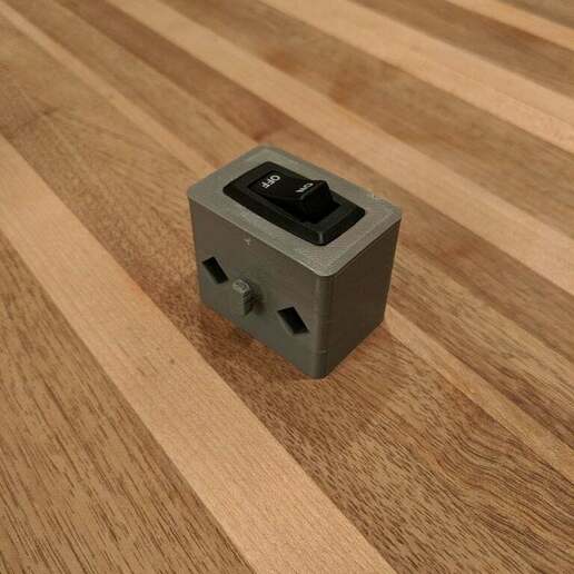 Download free STL file Rocker Switch Housing with T-Nut Fastener • 3D ...