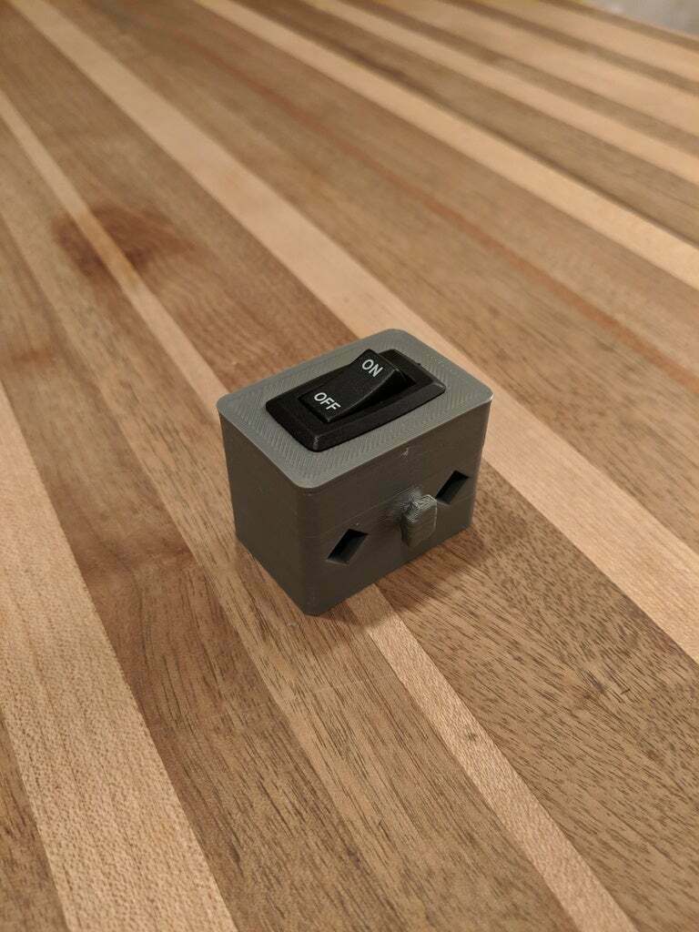 Download free STL file Rocker Switch Housing with T-Nut Fastener • 3D ...
