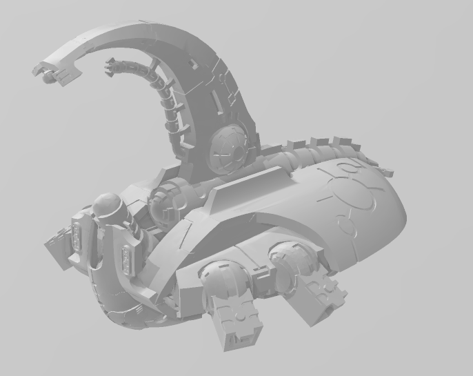 STL file Lokhust necron alternative destroyer・3D printer model to ...