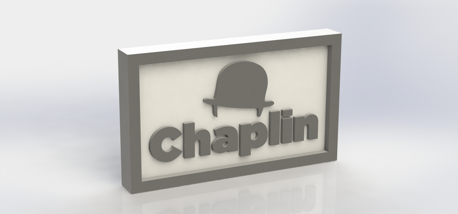 Archivo STL gratuito Placa Chaplin Logo 🦷・Idea de impresión 3D para ...