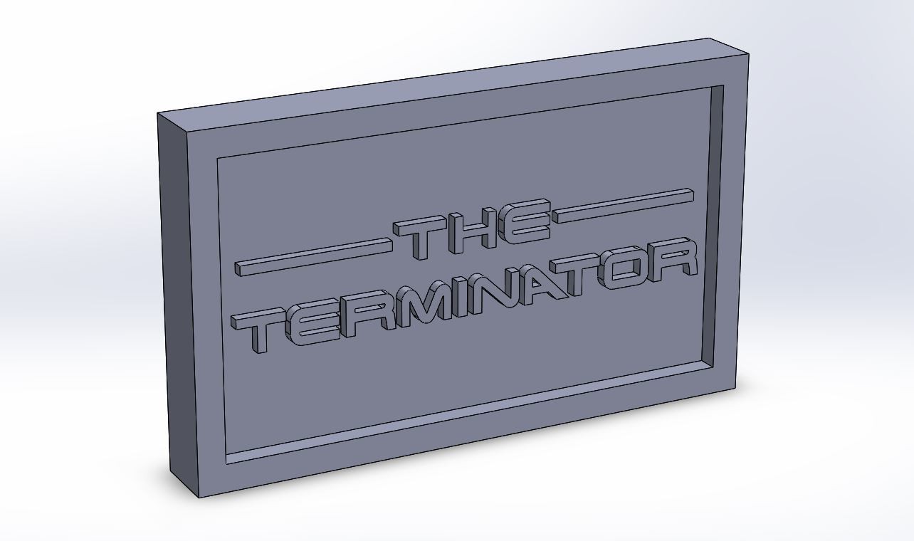 STL file Terminator Plaque・3D printing idea to download・Cults