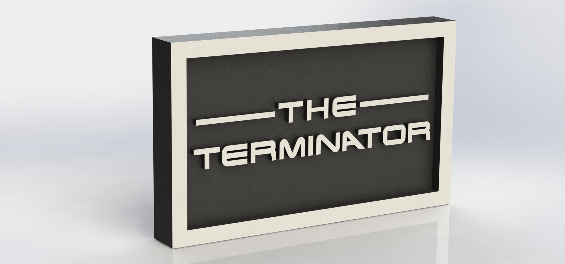 STL file Terminator Plaque・3D printing idea to download・Cults