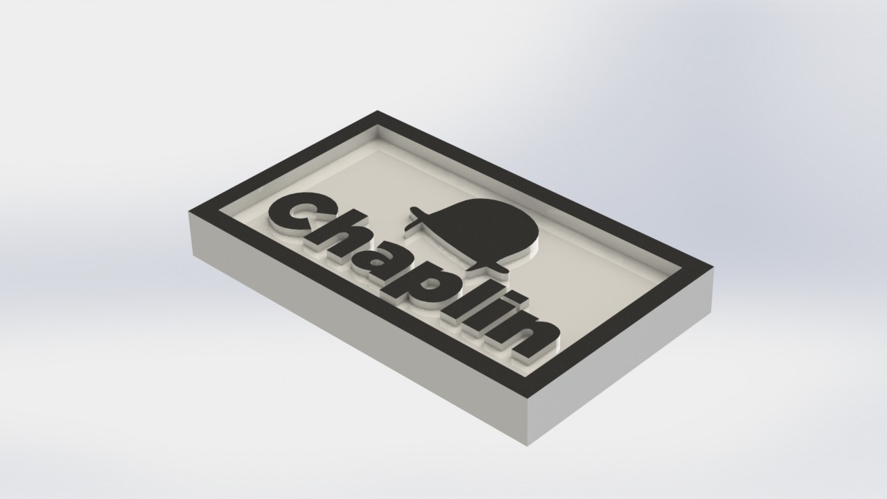 Archivo STL gratuito Placa Chaplin Logo 🦷・Idea de impresión 3D para ...