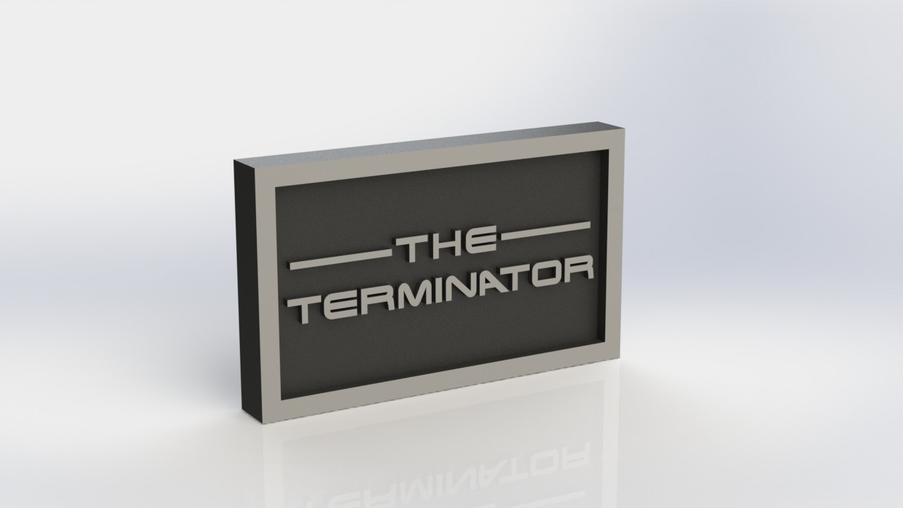 STL file Terminator Plaque・3D printing idea to download・Cults
