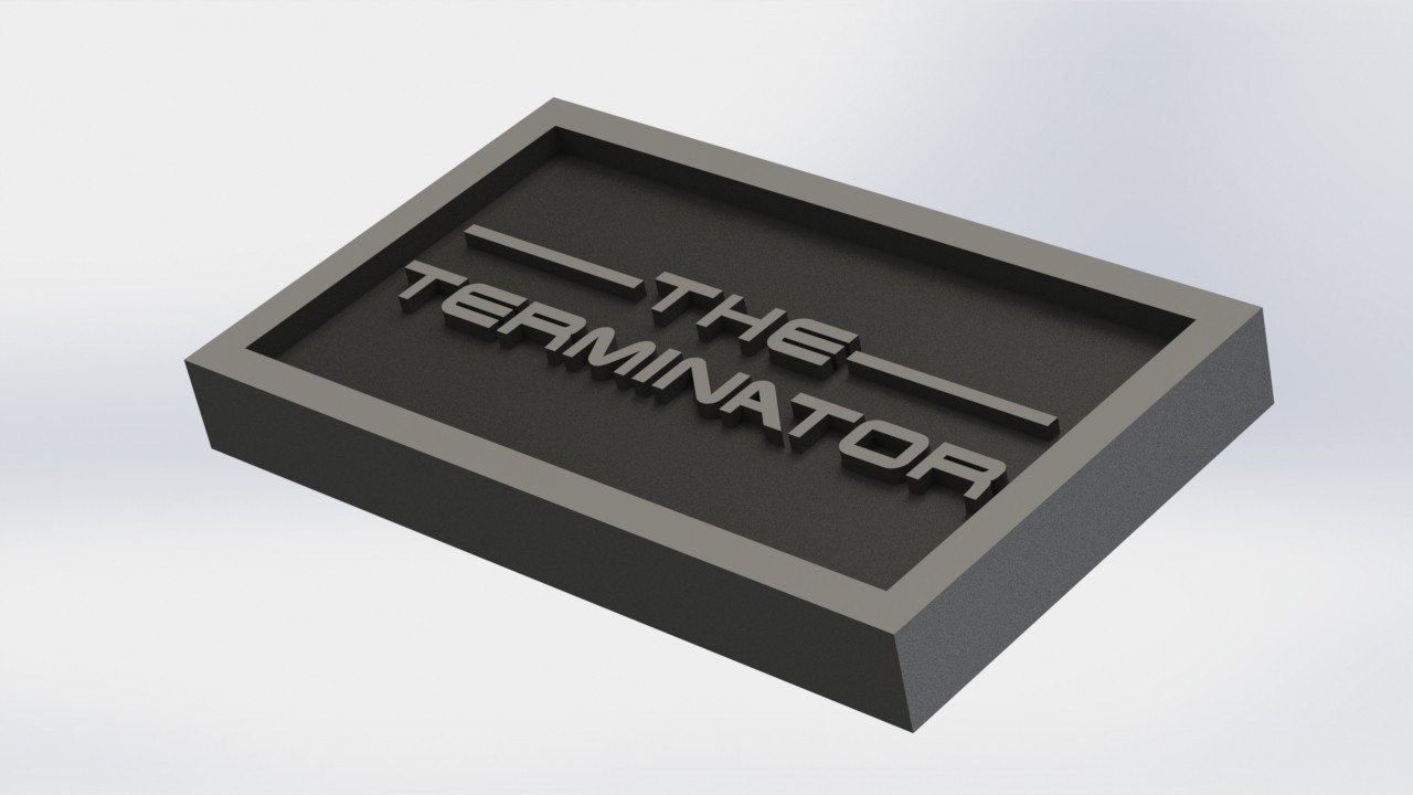 STL file Terminator Plaque・3D printing idea to download・Cults