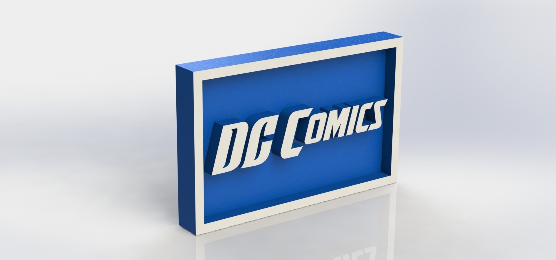 Free STL file DC Comics Logo Plaque・3D printable model to download・Cults