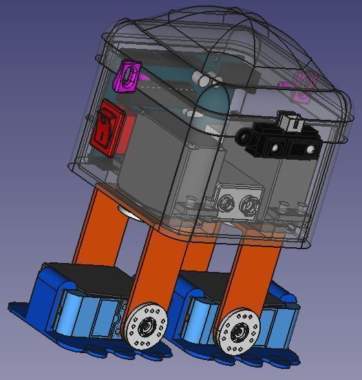 Free STL file CYNO01 Arduino Robot walker 🤖・Object to download and to ...