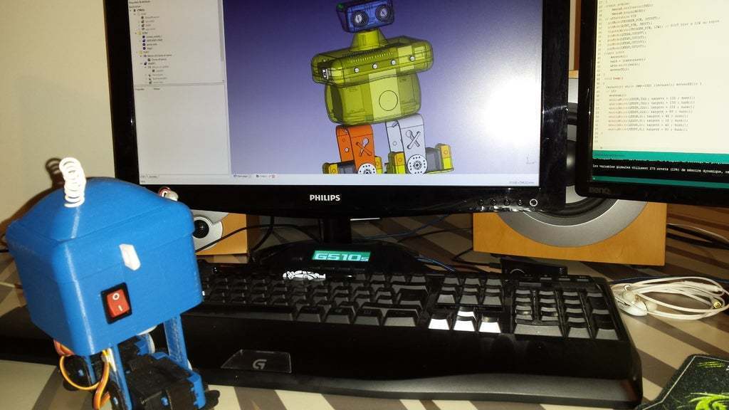 Free STL file Cyno02 Arduino Robot walker 🤖・3D printing idea to ...