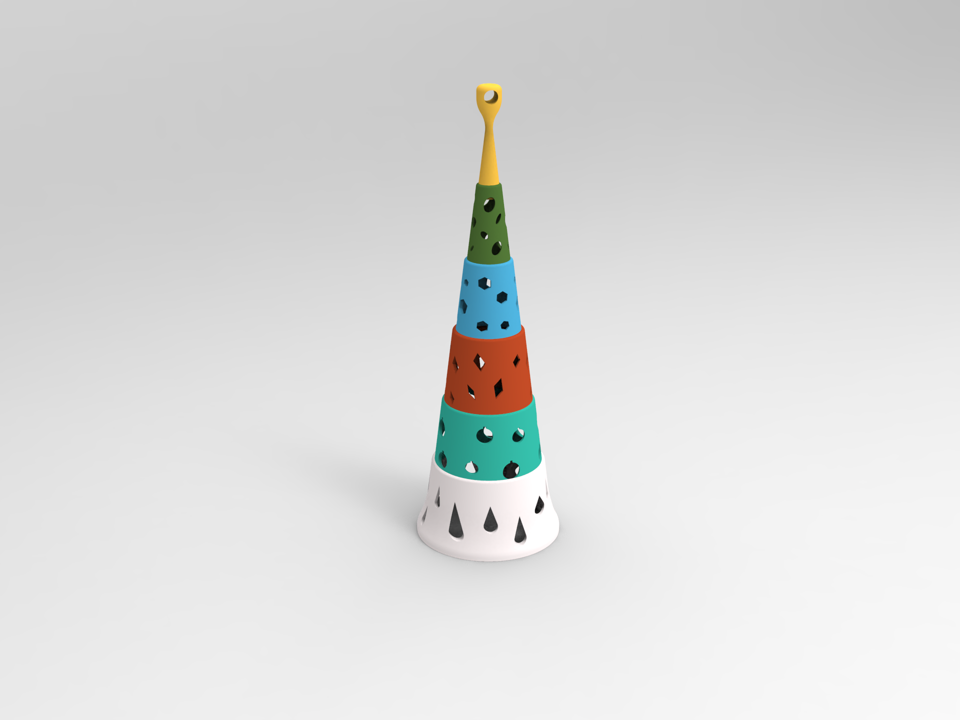 Free STL file YOLKA - A Collapsible Christmas Tree - Print in Place 🎄 ...