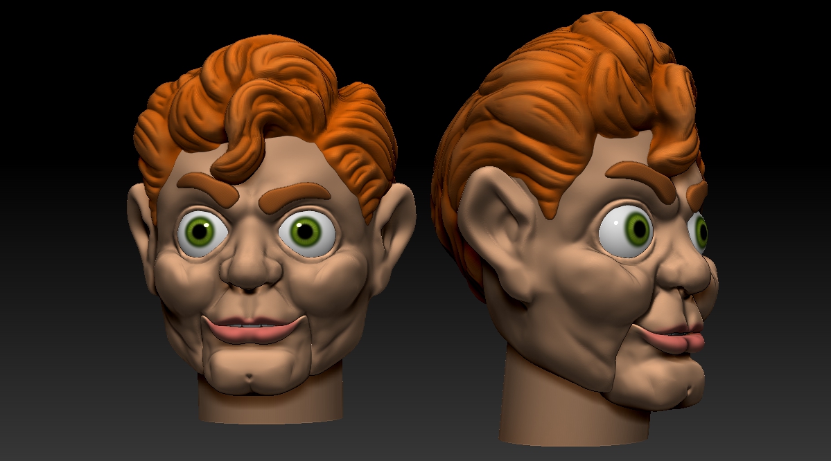 Stl File Slappy The Dummy 1995 Head Printable Goosebumps 3d Print