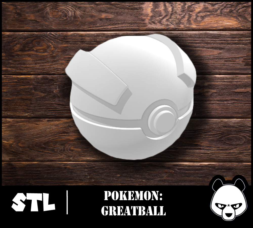 3D file Pokemon: Greatball・3D printing idea to download・Cults