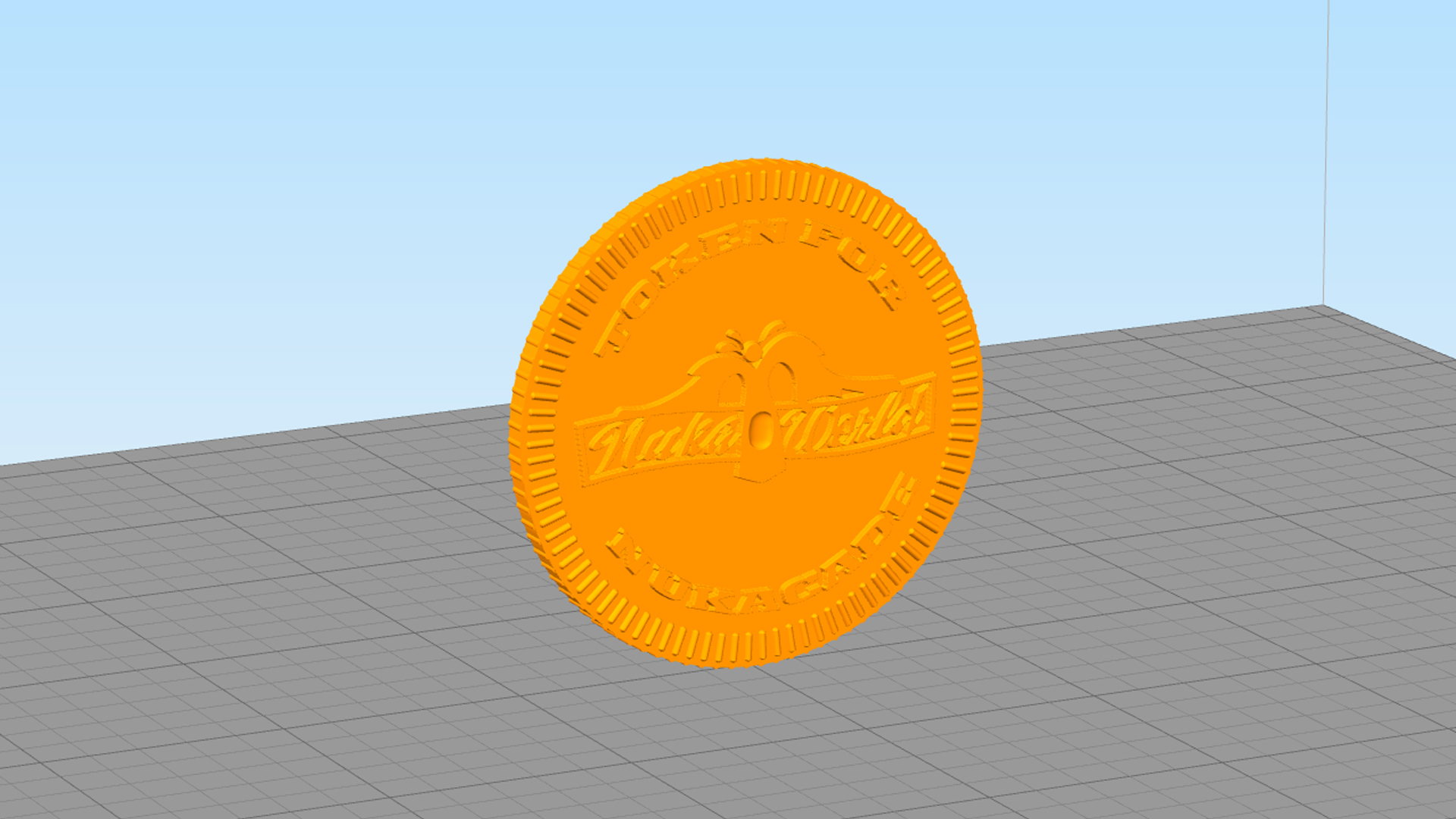 3D file Fallout 4 Token for NukaCade・3D printer model to download・Cults