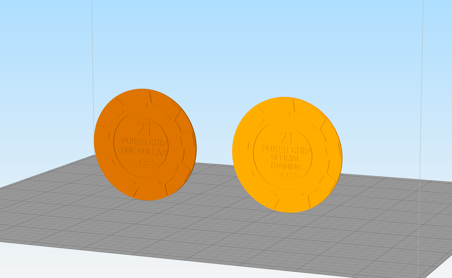 3D file Fallout: 21 Poker Chip・Design to download and 3D print・Cults