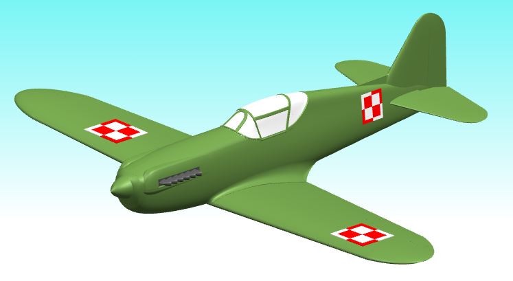 3D file PZL 55 3d printed flying 1:12 scale model・3D printing idea to ...