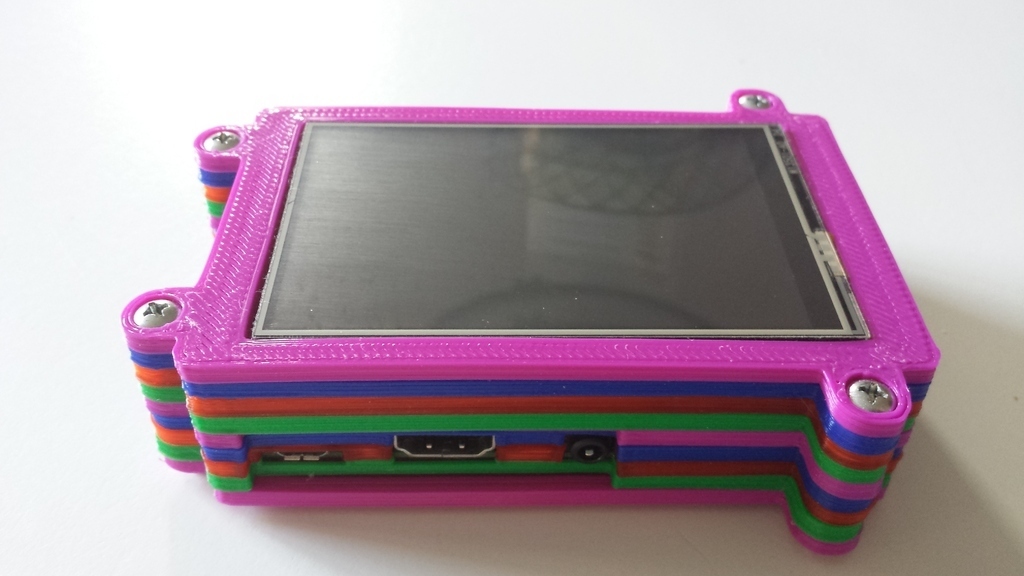 Archivo 3D gratuito Supercase para Raspberry Pi B+ con pantalla TFT de ...