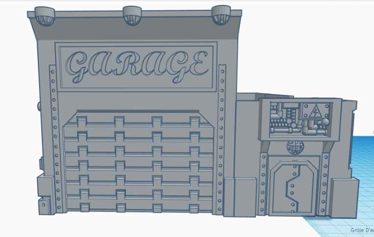 STL file Futuristic garage・Design to download and 3D print・Cults