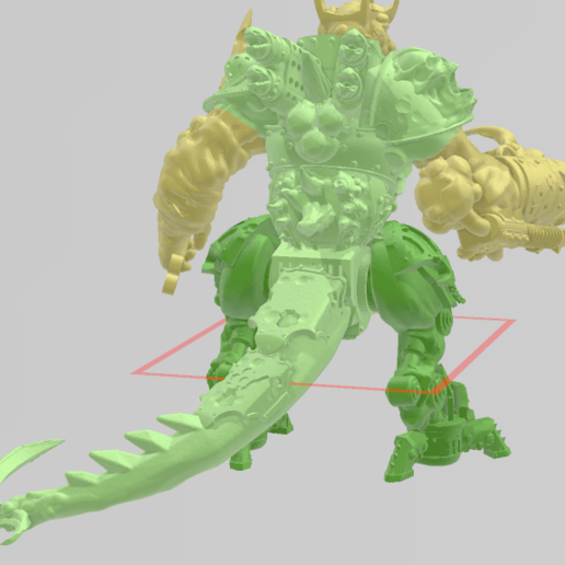 Download free STL file prince demon of nurgle • Template to 3D print ...