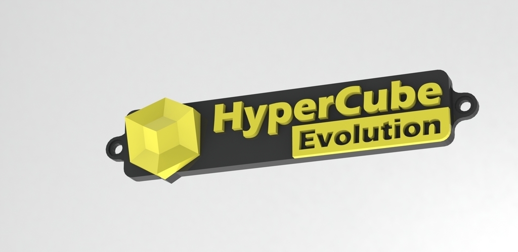 Fichier STL gratuit Plaque signalétique pour Hypercube Evolution avec ...