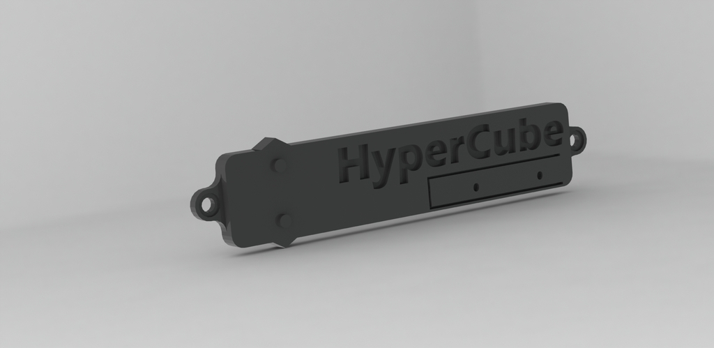 Fichier STL gratuit Plaque signalétique pour Hypercube Evolution avec ...