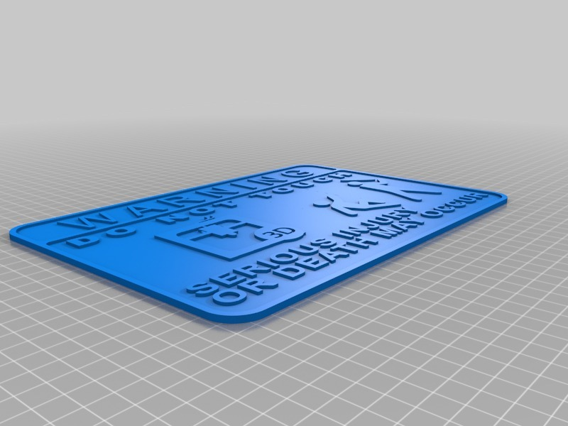 Free 3D file Do not touch sign (deeper warning) ⚠️・3D printing template ...