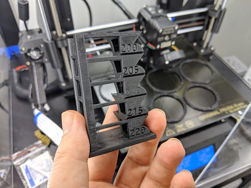 Free 3D file Slic3r Temp Tower G-Code (Prusa MK3) 🧞‍♂️・3D printer ...