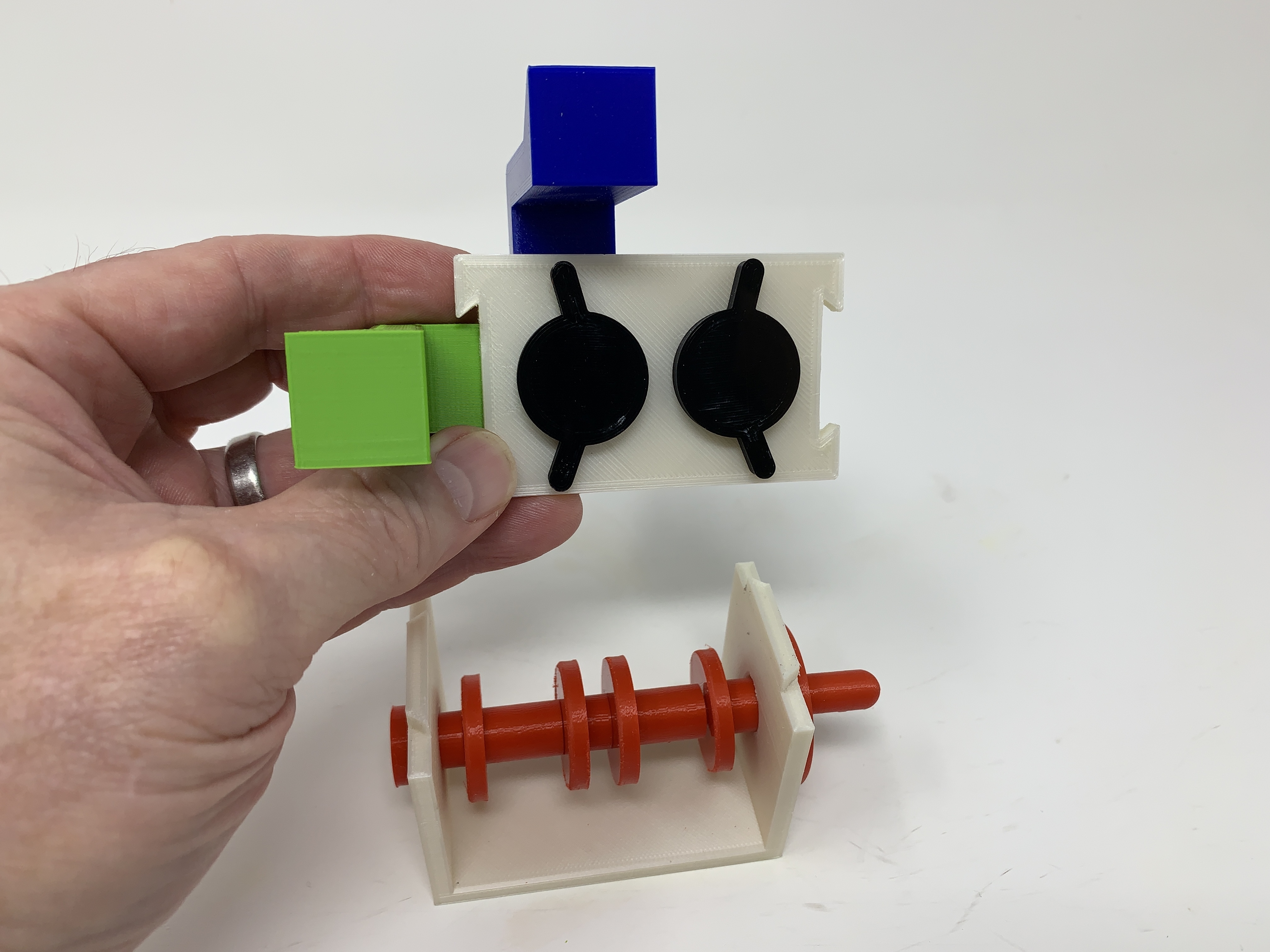 Download free STL file "Lora and I", a Simple 3D Printed Automaton ...