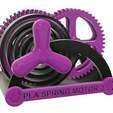 Download free 3D printer designs PLA Spring Motor Demonstrator 2 ・ Cults