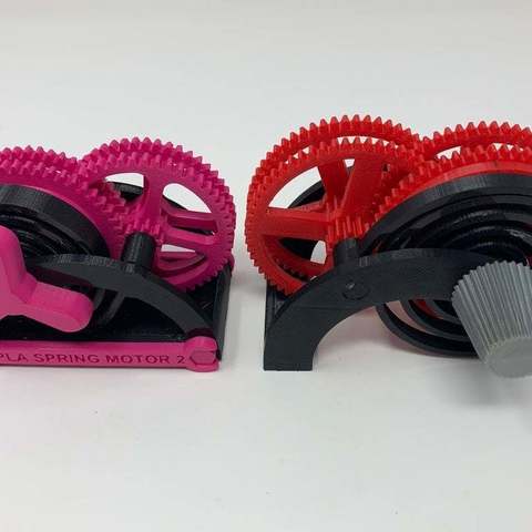 Download free 3D printer designs PLA Spring Motor Demonstrator 2 ・ Cults