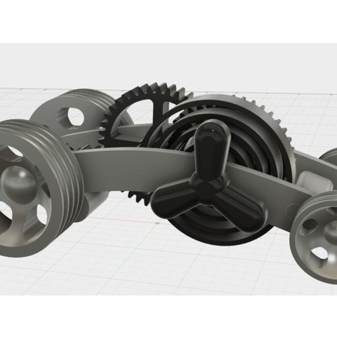 Download free 3D printing files Dual Mode Spring Motor Rolling Chassis ...