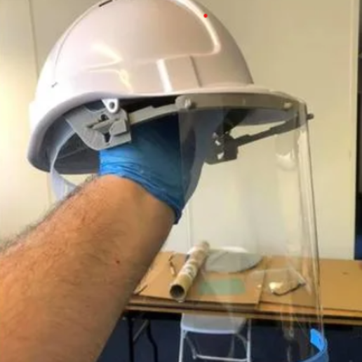Download free STL file Hard Hat Covid Visor Mount System V2 • Model to ...