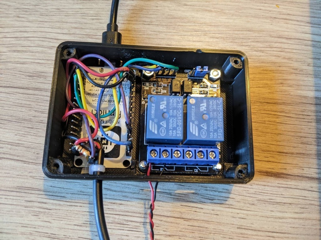 Free 3D file Nodemcu + 2 relay module case low・3D printer design to ...