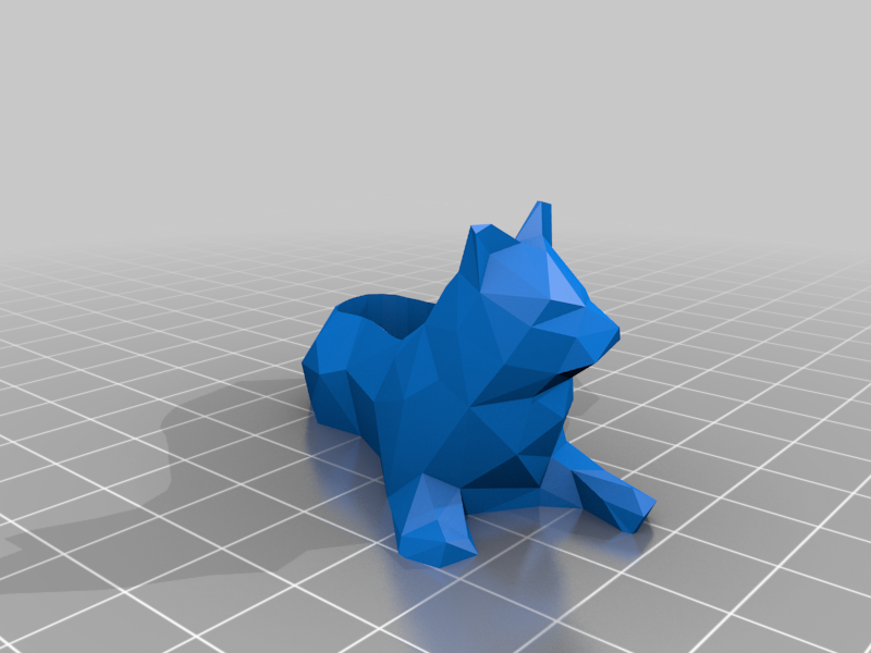 Archivo 3D gratis Gato tumbado - Low Poly - Maceta・Diseño de impresión ...