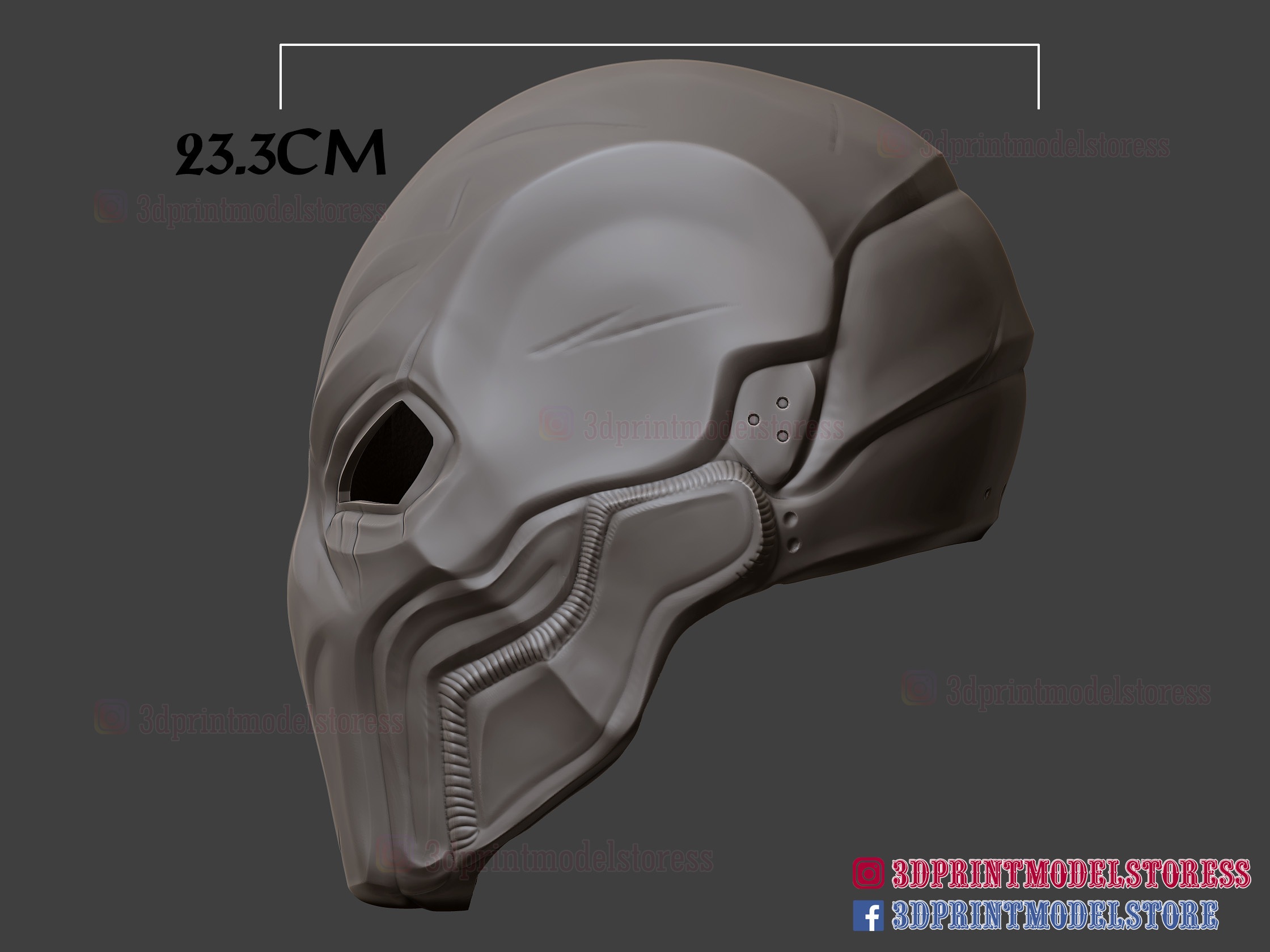 3D file Deathstroke Helmet - DC Comics Cosplay Mask 🪖・3D print design ...