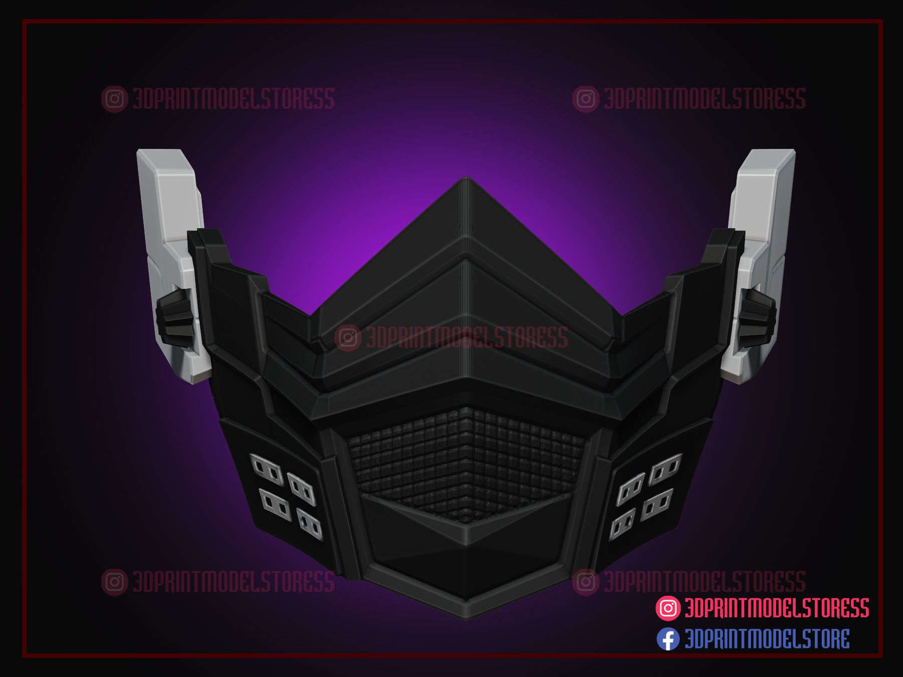 3D file Shinso Hitoshi Mask My Hero Academia - Artificial Vocal Cords ...